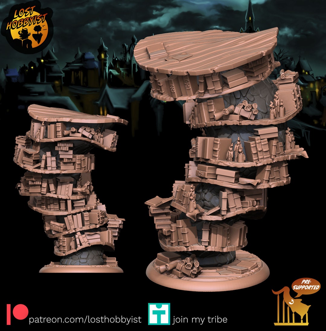 The Great Library by Lost Hobbyist Miniatures - Etsy