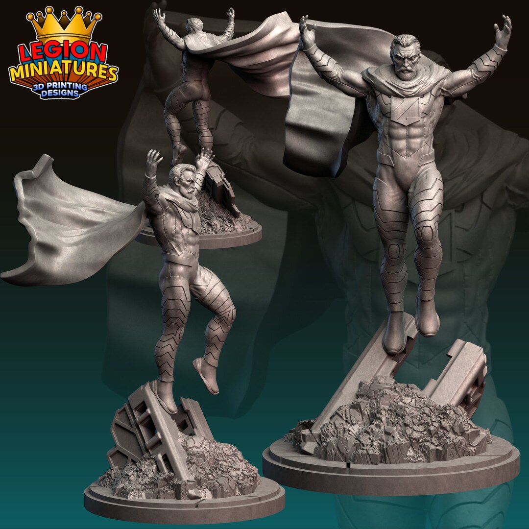 Captain Zed by Legion Miniatures Great for Display, Superhero Rpgs, and ...