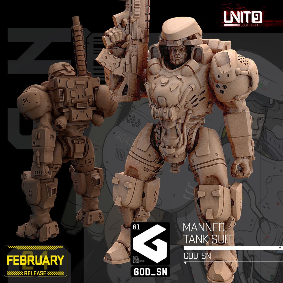 Manned Tank Suit - GOD_SN From Unit 9 Great for Cyberpunk, Human ...