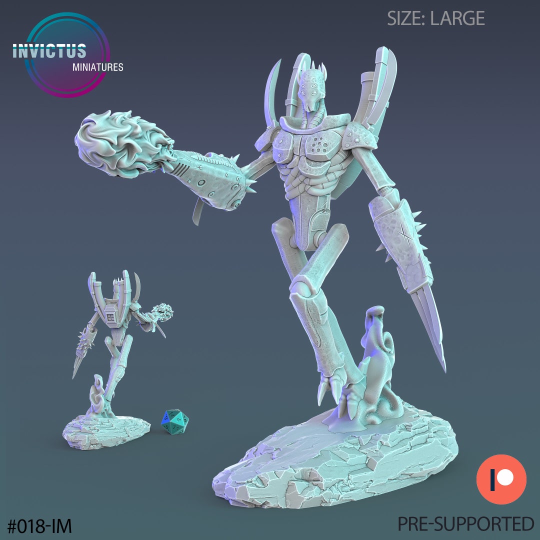 Alien Robot Servant - Plasma Attack by Invictus Miniatures Great for ...
