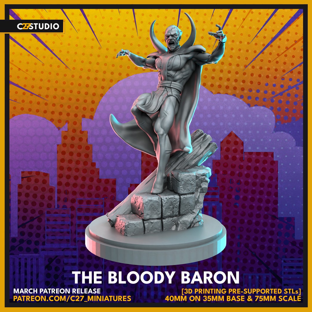The Bloody Baron by C27 Miniatures Great for Crisis Protocol, Superhero ...