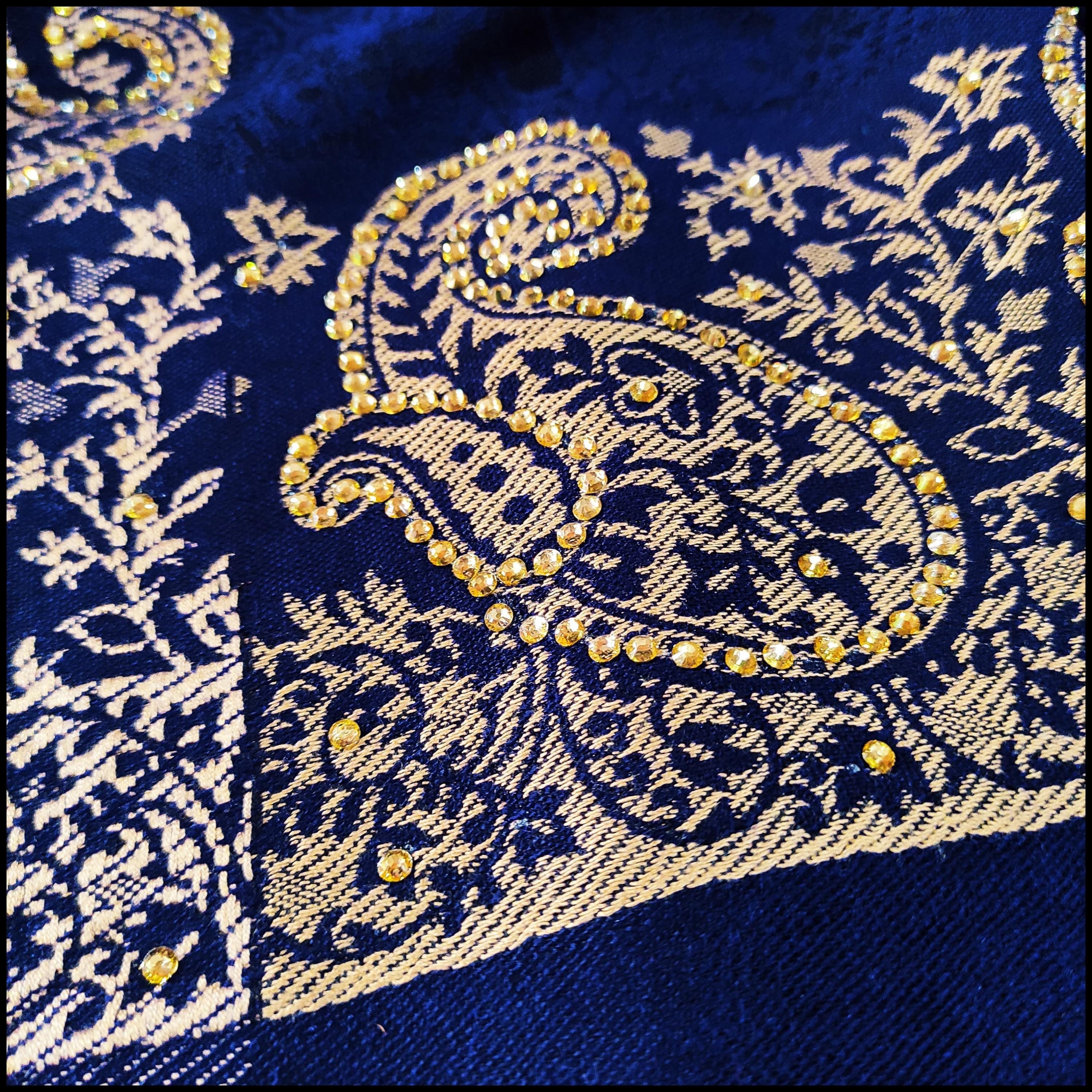 Elegant Woolen Indian Wedding Shawls With Intricate Stone Work ...