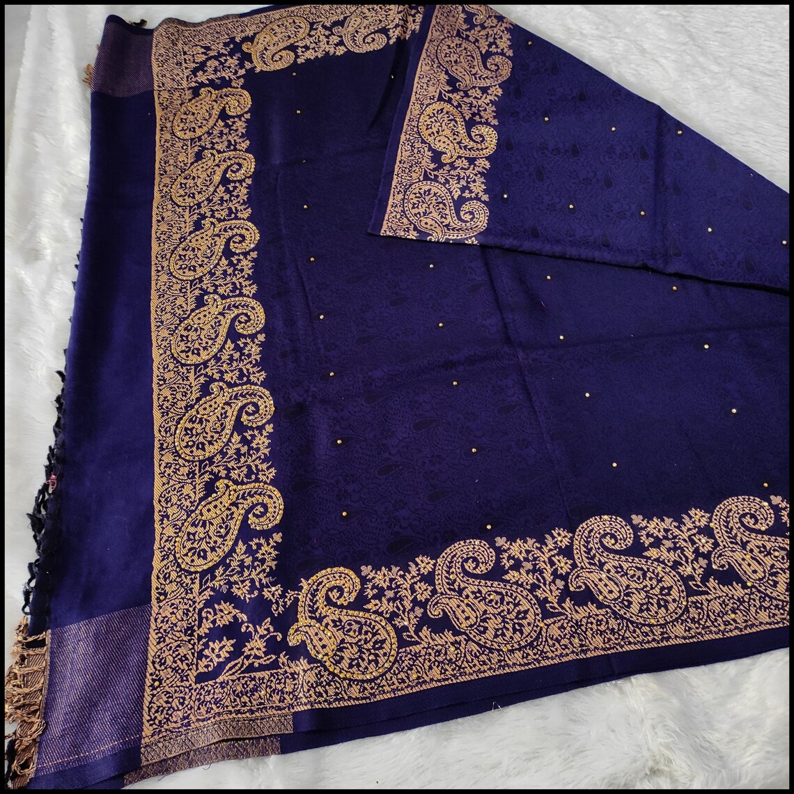 Elegant Woolen Indian Wedding Shawls With Intricate Stone Work ...