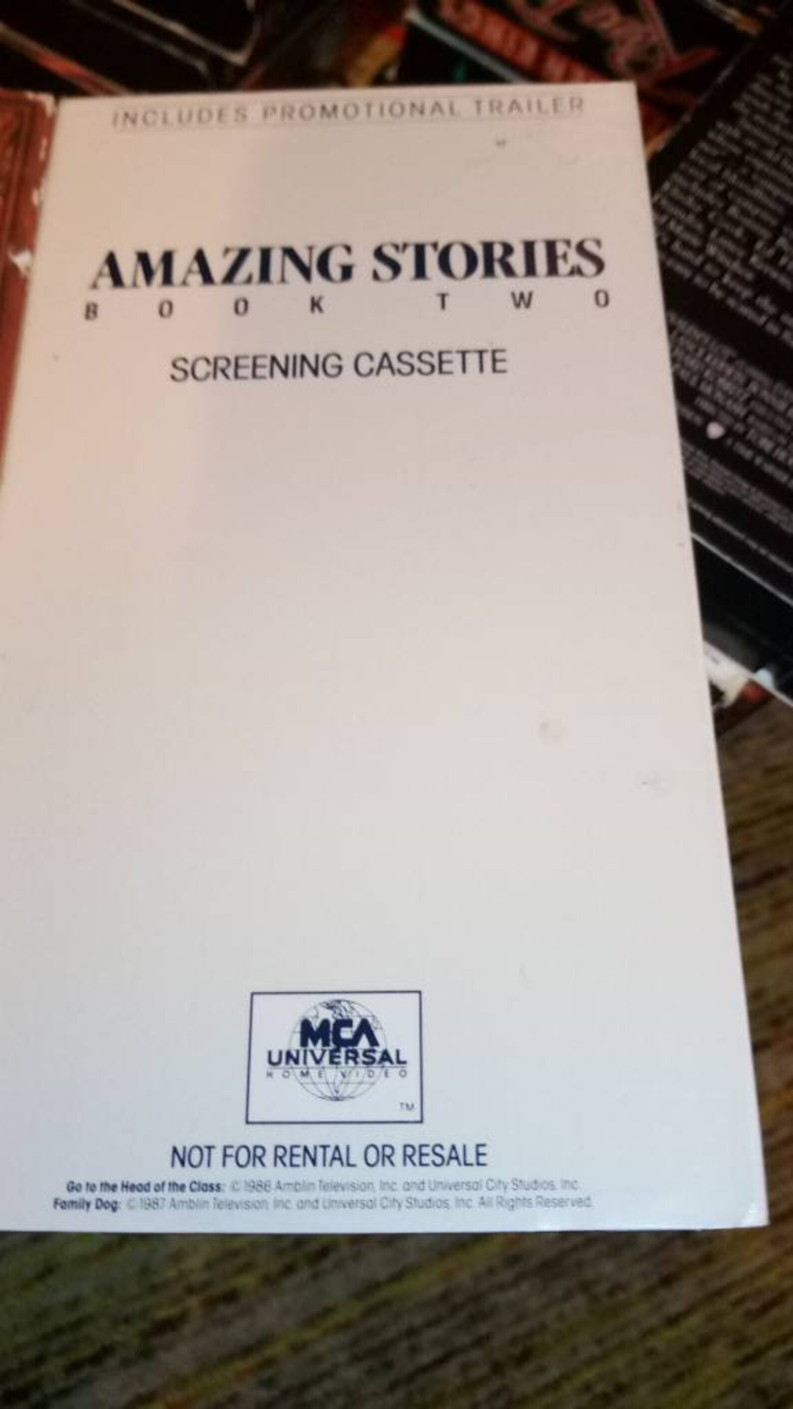 Amazing Stories VHS Lot - Etsy