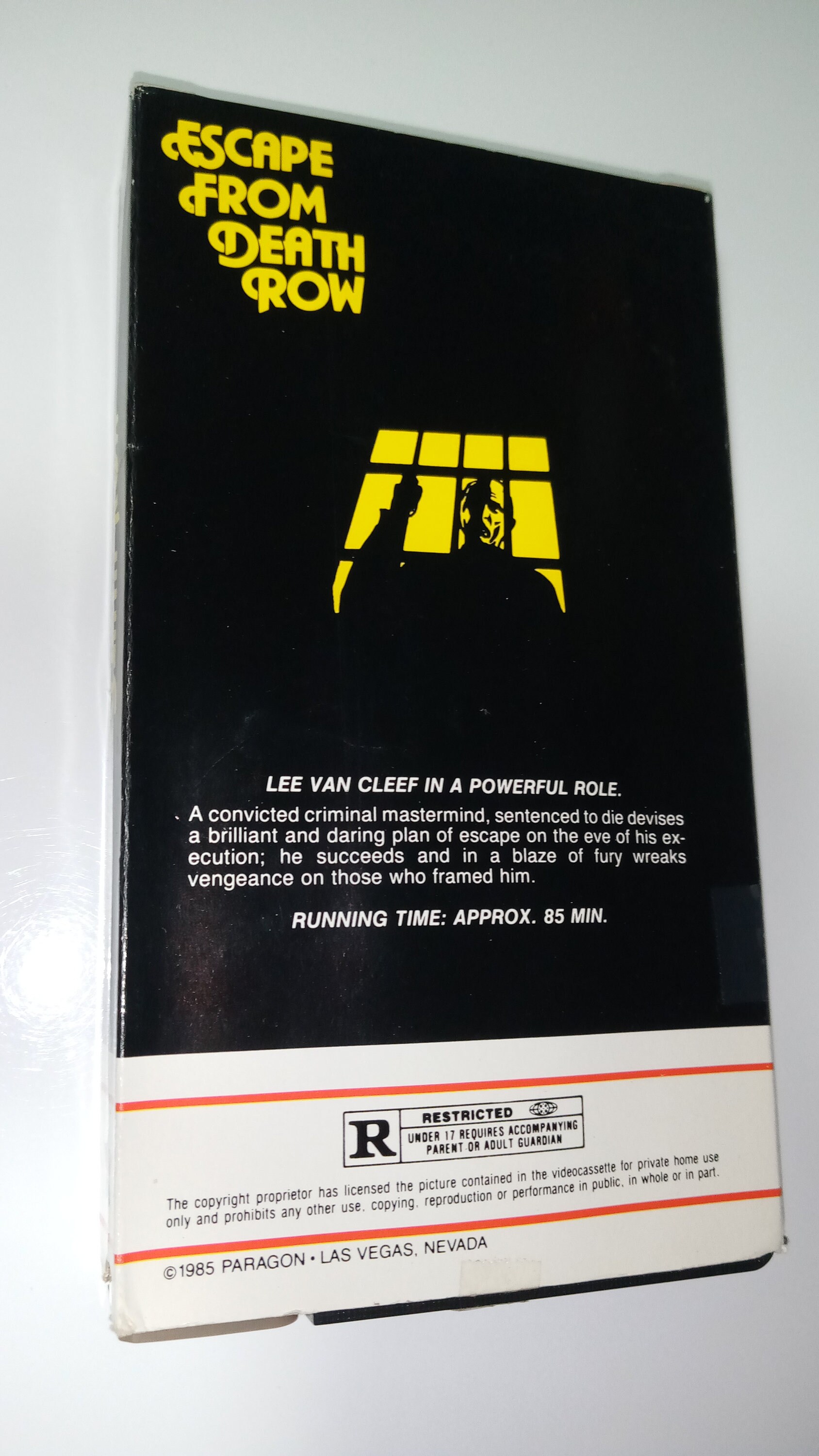 Escape From Death Row Vhs Paragon Video - Etsy