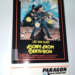 Escape From Death Row Vhs Paragon Video - Etsy