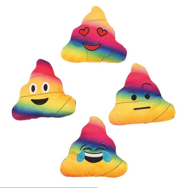 Rainbow Poop Emoji - Etsy