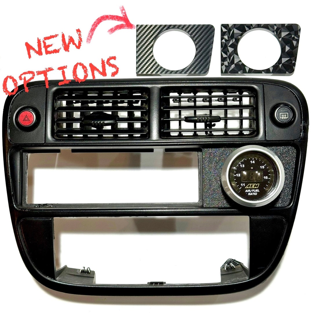 96-98 EK Civic Gauge Pod 52mm Block off Delete Clock / Pocket for Dash ...