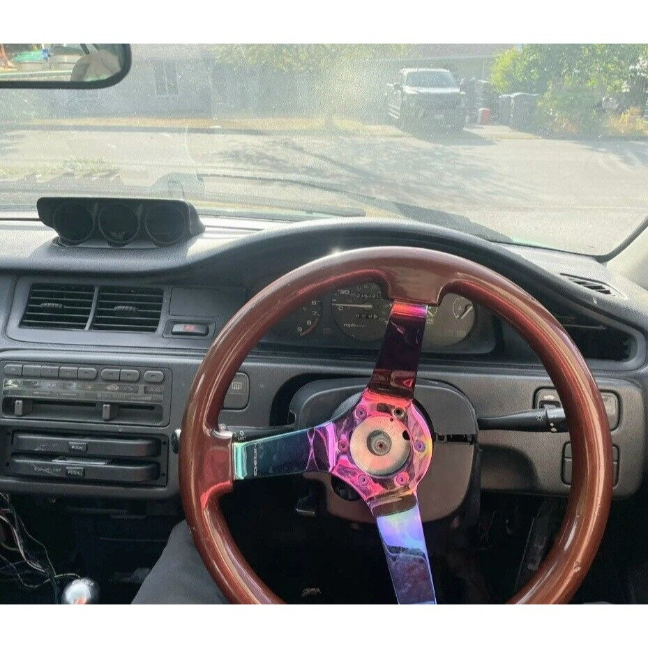 92-95 Civic EG Dash Vent 3 Gauge RHD Pod 52mm Hood Shade Triple Honda ...