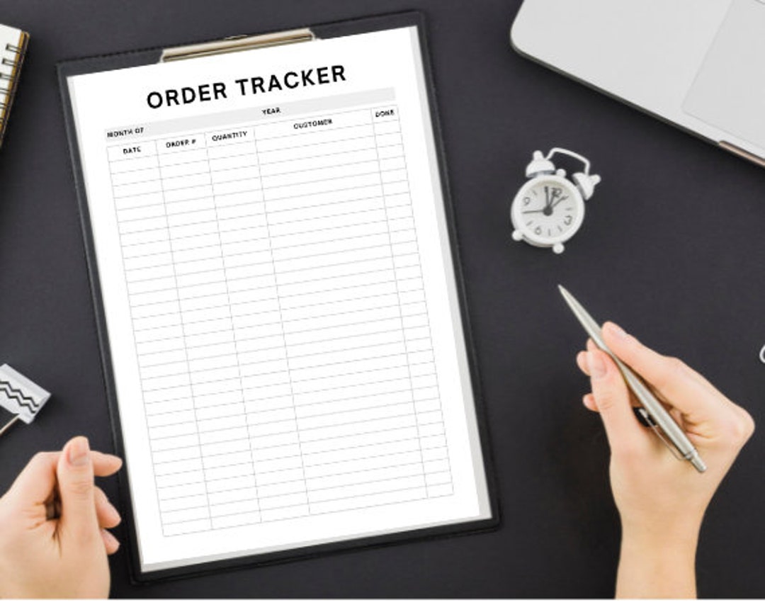 Printable Order Tracker Printable Tracker Order Tracker - Etsy
