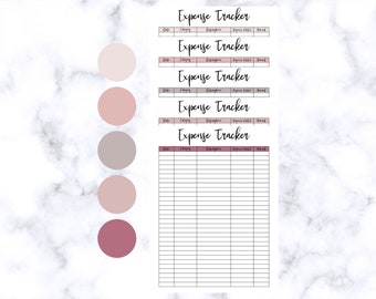 Income and Expense Tracker Printable One Page Minimal - Etsy