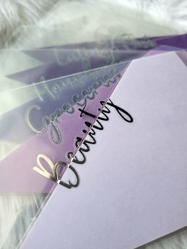 Mini A7 Purple Ombre Cash Envelopes: Laminated Budget System, Set of 5 ...