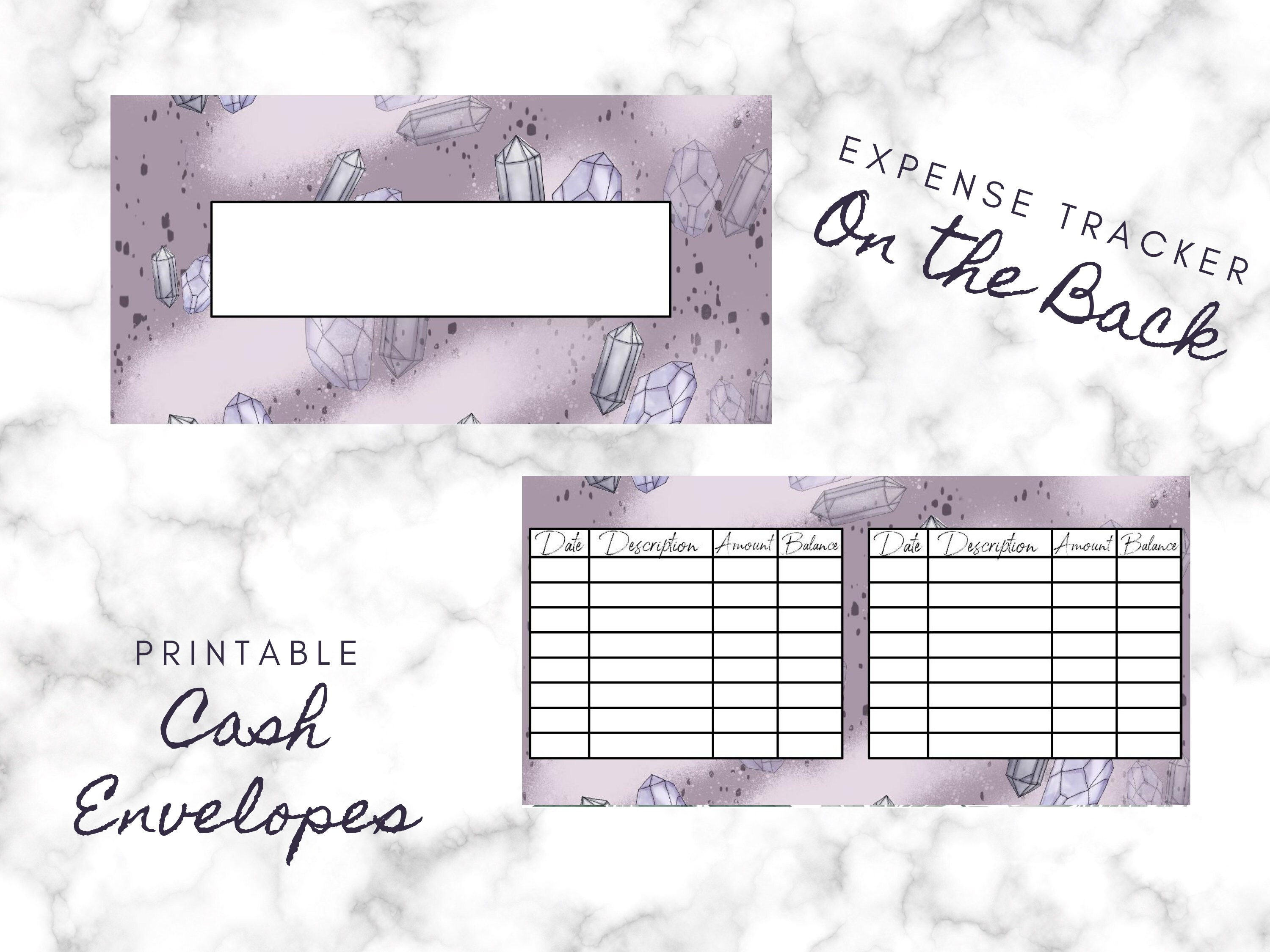 Printable Cash Envelope With Expense Tracker, Cash Envelope System ...