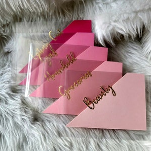 Mini A7 Pink Ombre Cash Clear Back Cash Envelopes Peek a Boo Cash ...