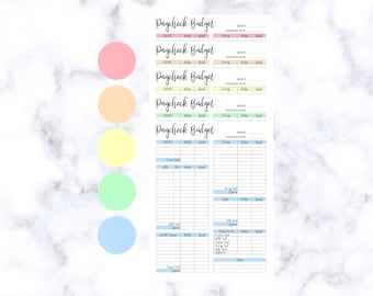 Minimalistic Printable Paycheck Budget Tracker Classic Size - Etsy
