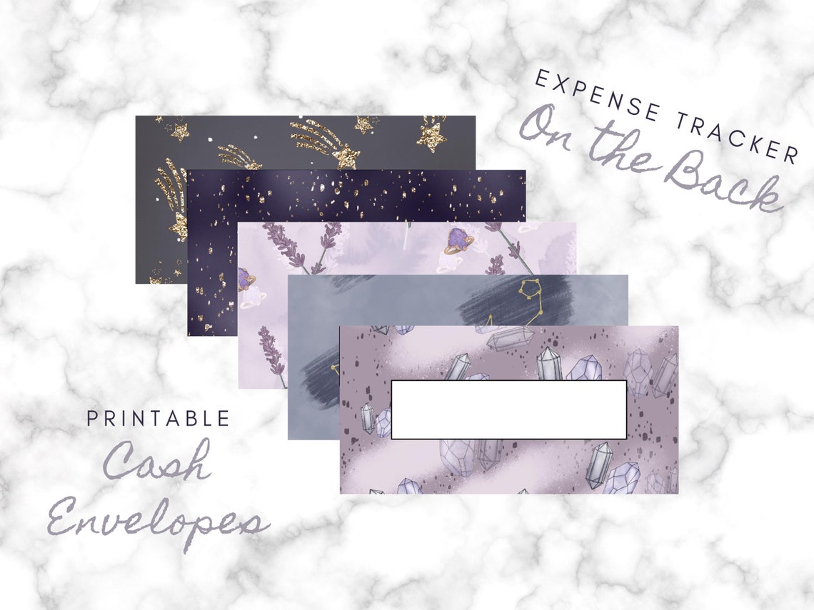 Printable Cash Envelope With Expense Tracker, Cash Envelope System ...