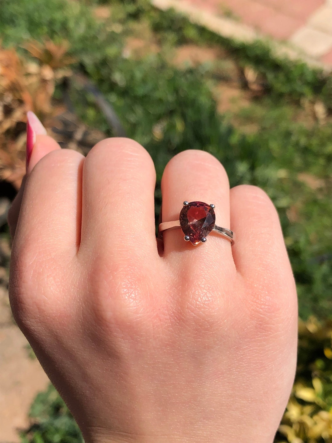 Drop Ring Zultanite, Turkish Zultanite Jewelry, Color Changing Jewelry ...