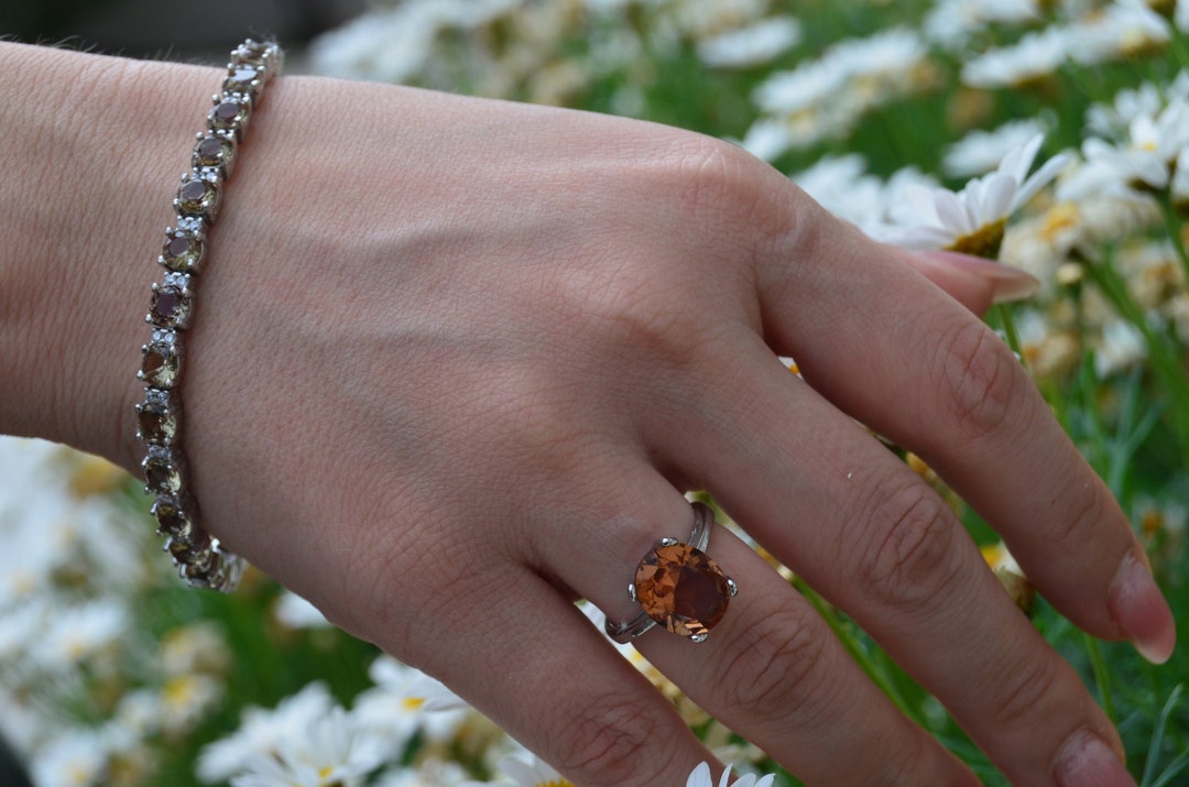 Handmade Round Zultanite Bracelet, Silver Women Bracelet, Dainty ...
