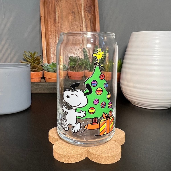 Snoopy Coffee Cup Glass - Etsy