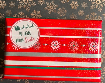 Santa Stickers | Etsy