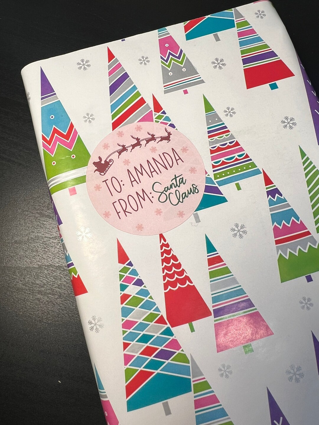 Personalized From Santa Claus Stickers Christmas Gift Stickers From ...