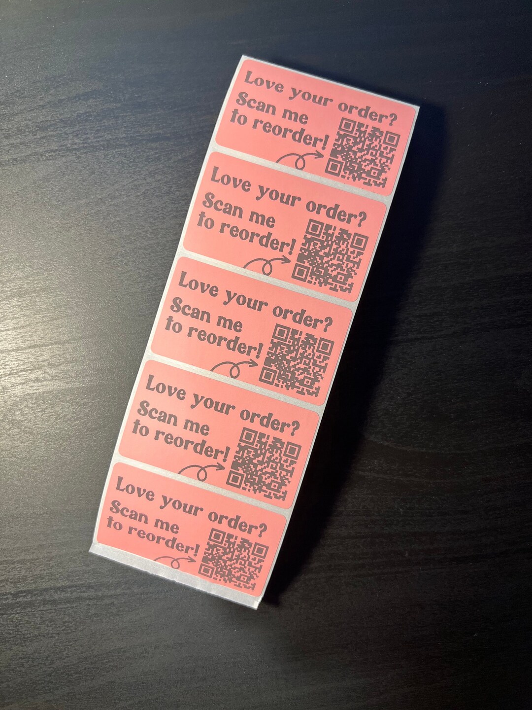 Customizable QR Code Stickers Scan to Reorder 1.25 X 2.25 Personalized ...