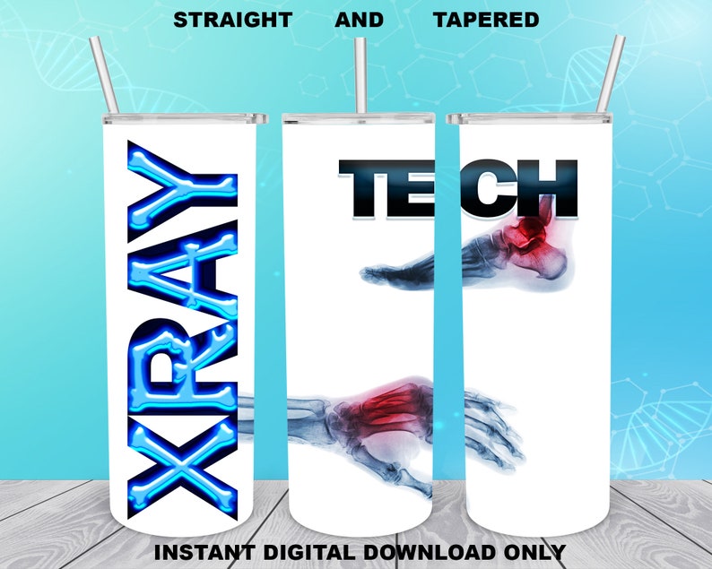 20oz Skinny Tumbler Xray Tech Sublimation Design for - Etsy
