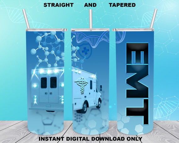 20oz Skinny Tumbler EMT Sublimation Design for - Etsy