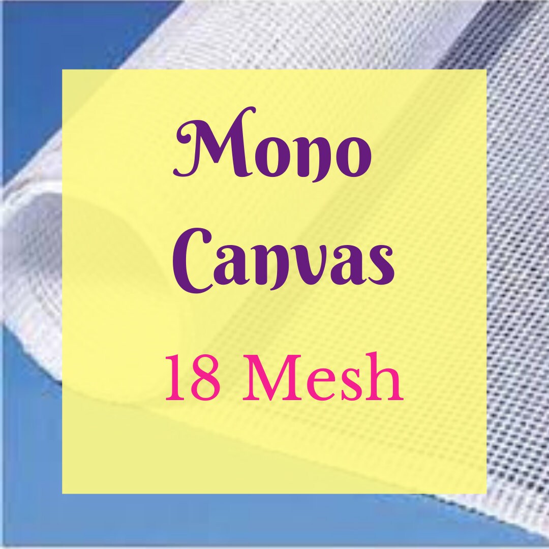 Mono Interlock NEEDLEPOINT CANVAS 18 Mesh by Zweigart - Etsy