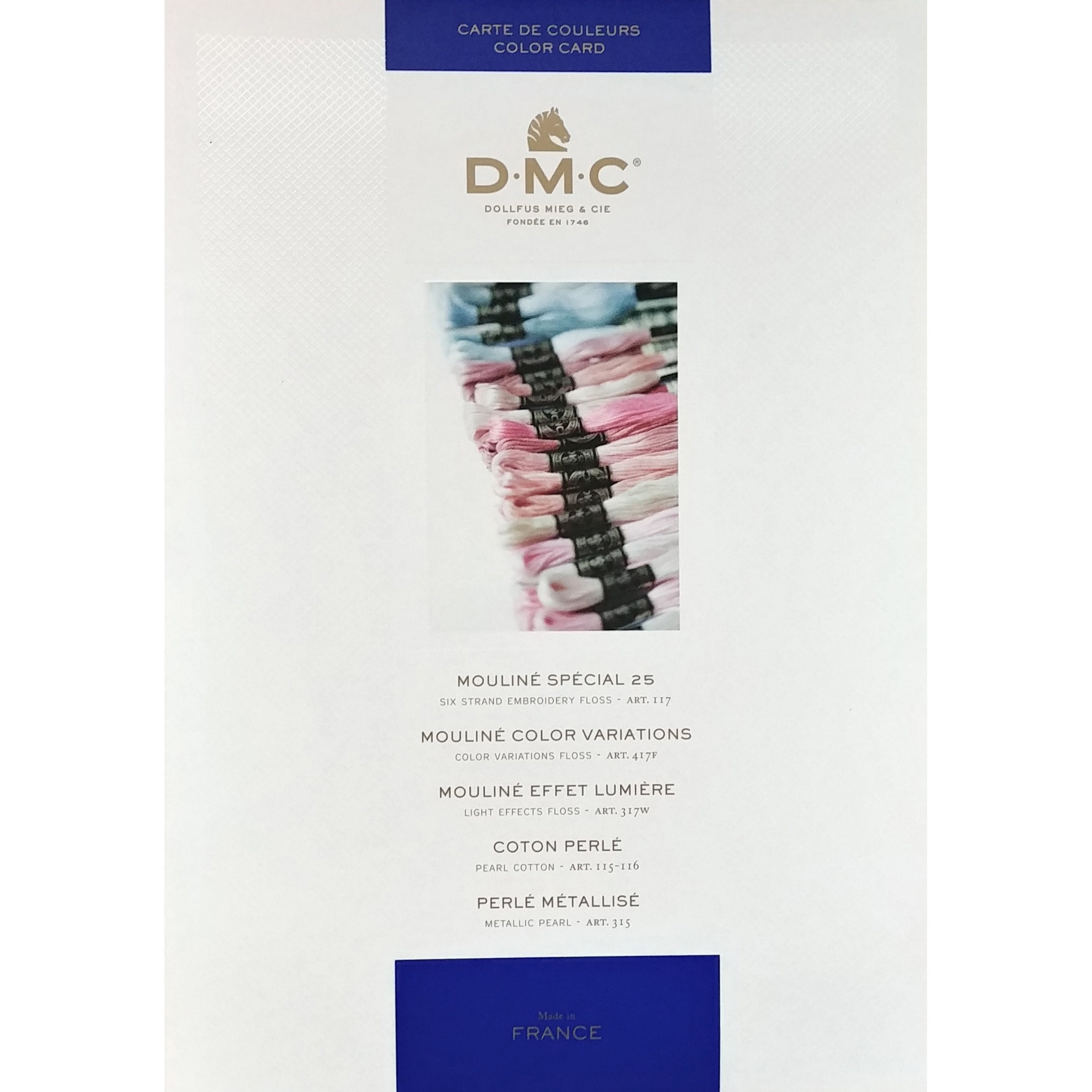 DMC Floss Card All the Shades of Cotton Floss and Pearl Cottons Choose ...