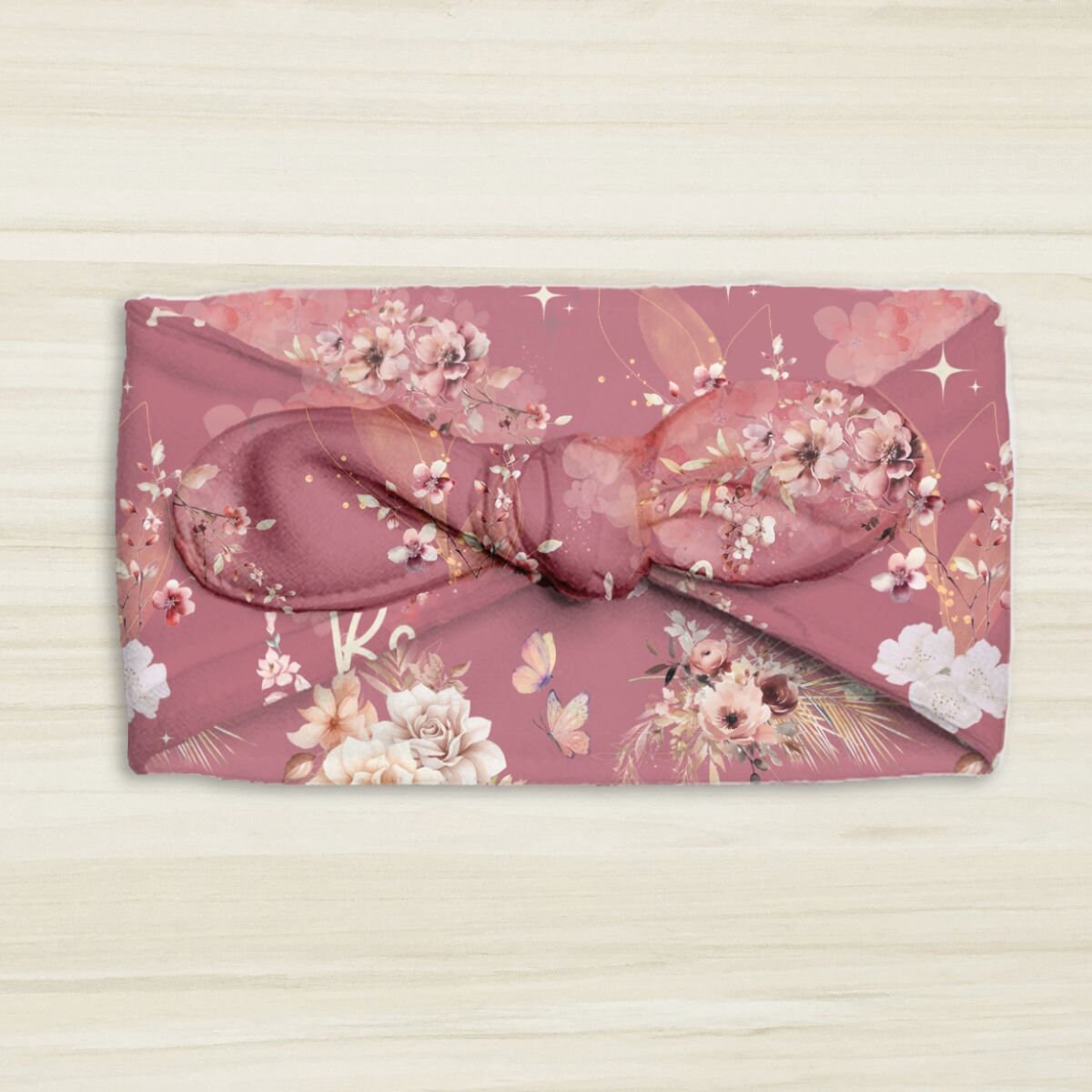 Pink Floral Name Swaddle Baby Girl Customized Swaddle Personalized Name ...