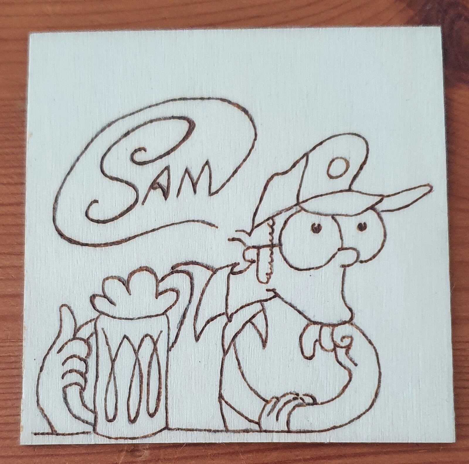 The Simpsons-inspired Mount Lushmore Burned Wooden Coasters - Etsy UK