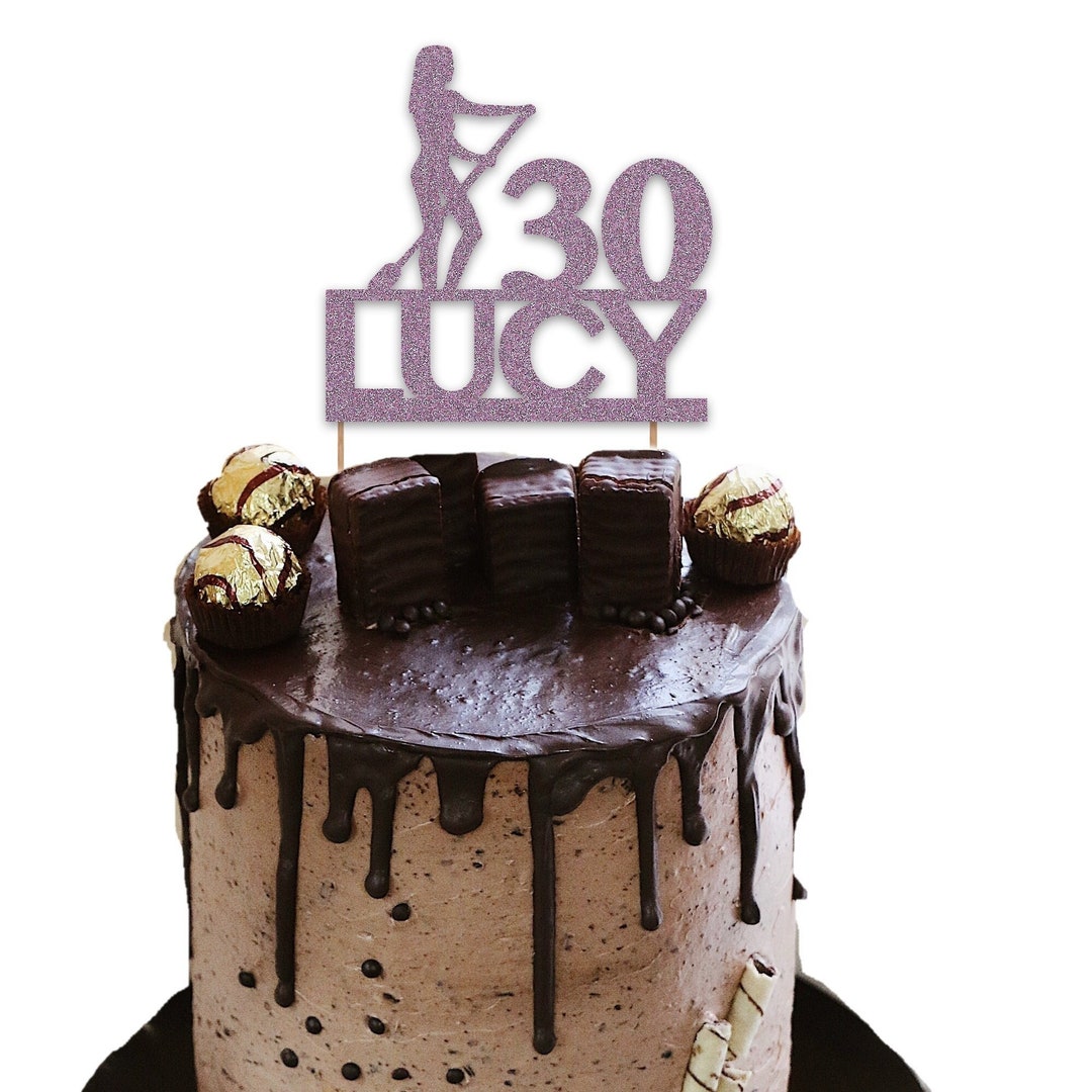 Personalised Female SUP Birthday Cake Topper - Elegant Personalised ...