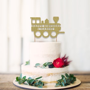 Custom Steam Train Cake Topper - Elegant, Personalised Decoration for ...