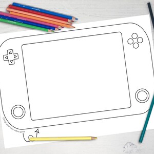 Video Game Themed Colouring Activity Placemat - Printable Fun for Kids ...