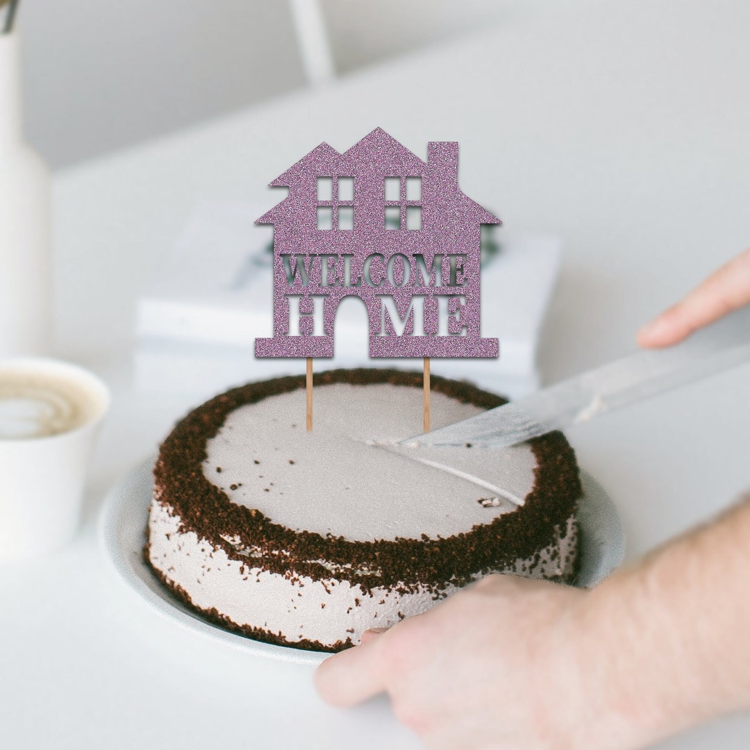 Welcome Home Topper Elegant Cake Toppers - Etsy
