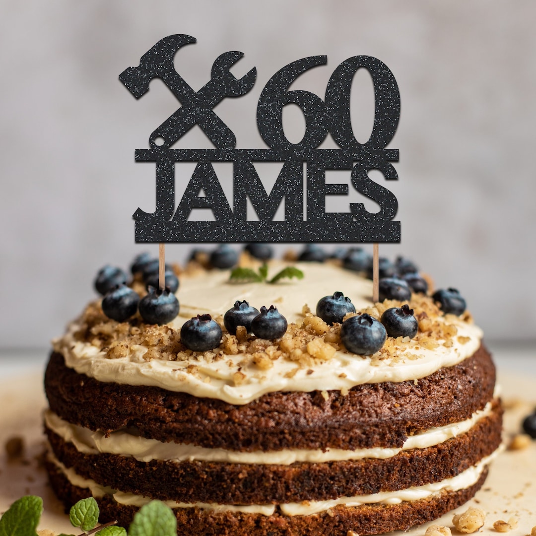 Customisable Diy/tools Cake Topper Elegant, Personalised Decoration for ...