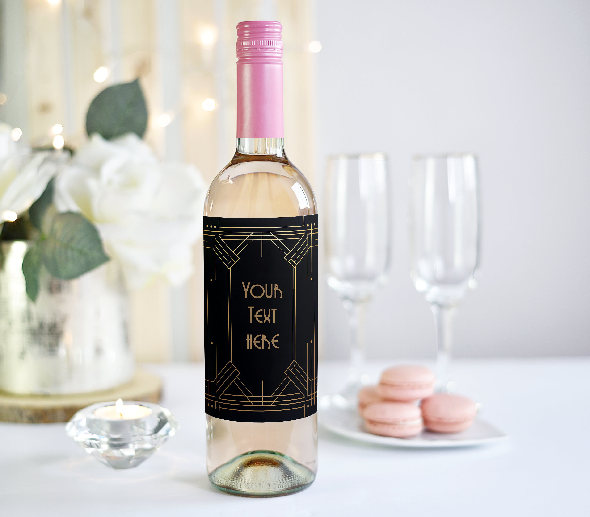 1920s Art Deco Celebratory Wine Labels for Special Occasions | Weddings ...