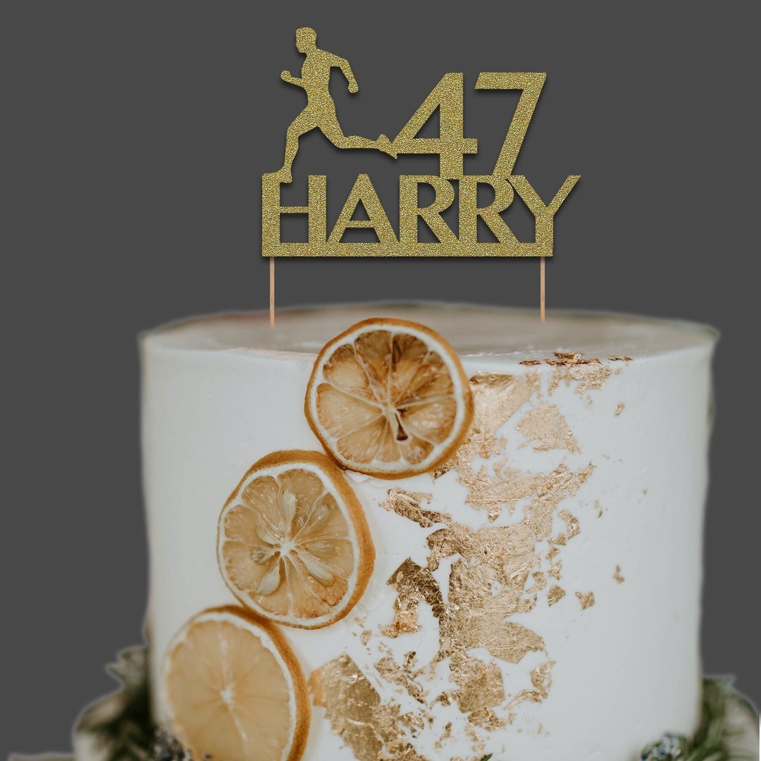 Personalised Male Runner Cake Topper - Elegant, Personalised Decoration ...