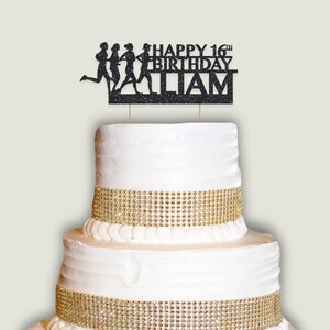 Personalised Park Run Cake Topper Elegant, Personalised Decoration for ...