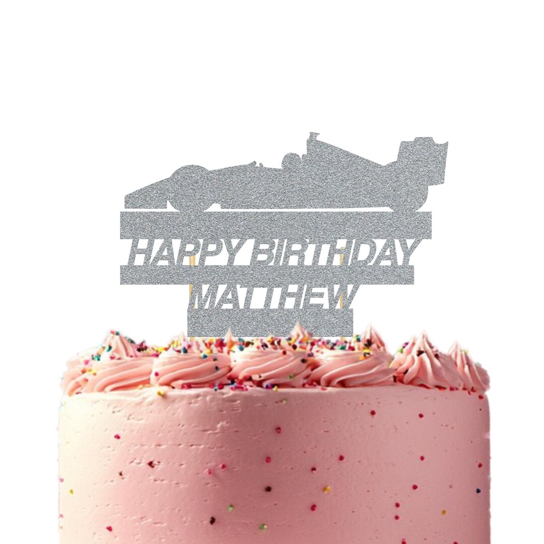 Personalised Racing Car Topper - Elegant, Personalised Decoration for ...