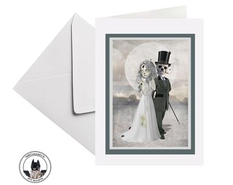 Gothic Wedding Card | Etsy