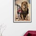 Ringmaster and Lion Art Print Circus Wall Art - Etsy