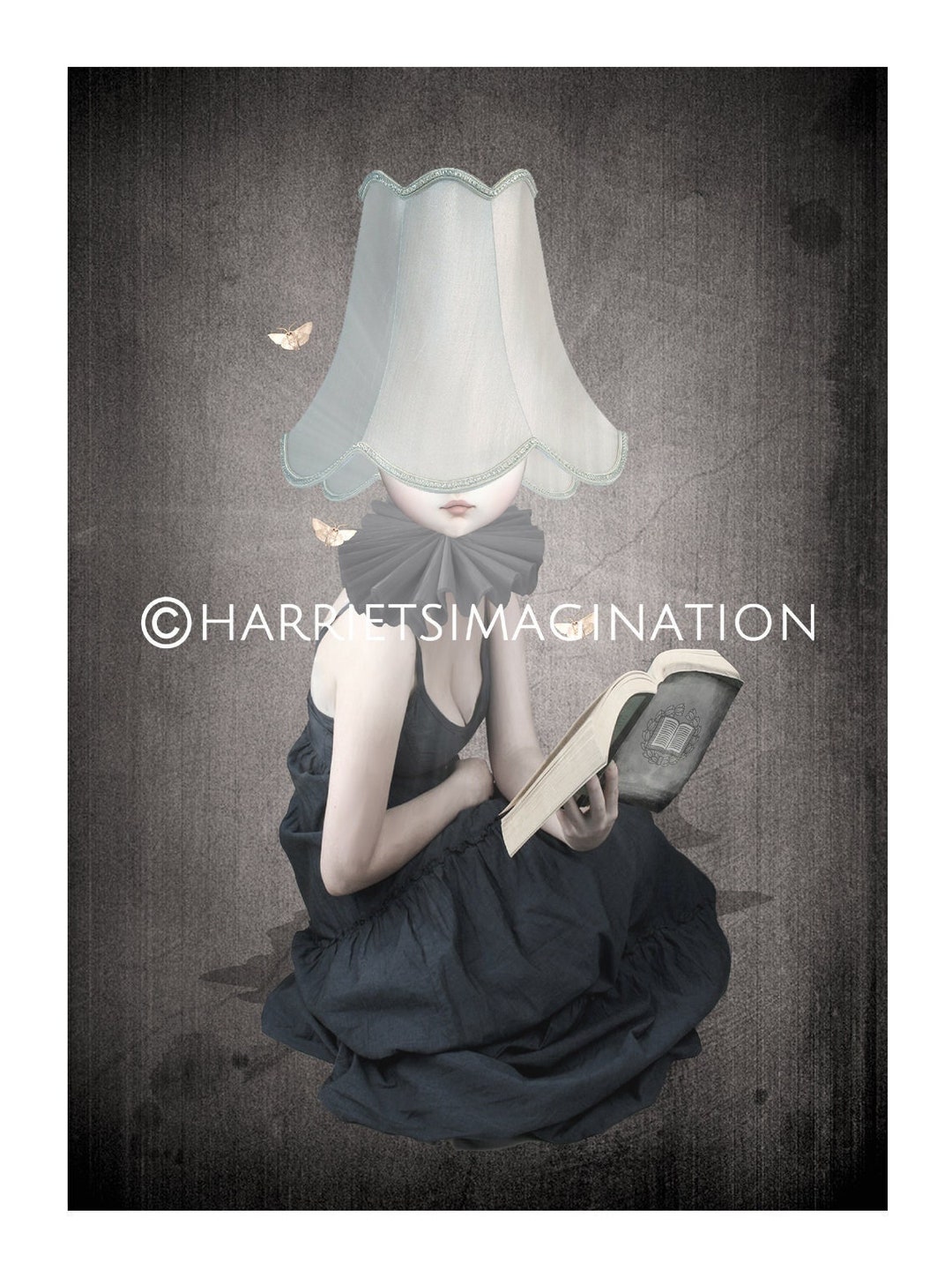 Surreal Art Print, Moth Wall Art, Surrealism Art - Etsy