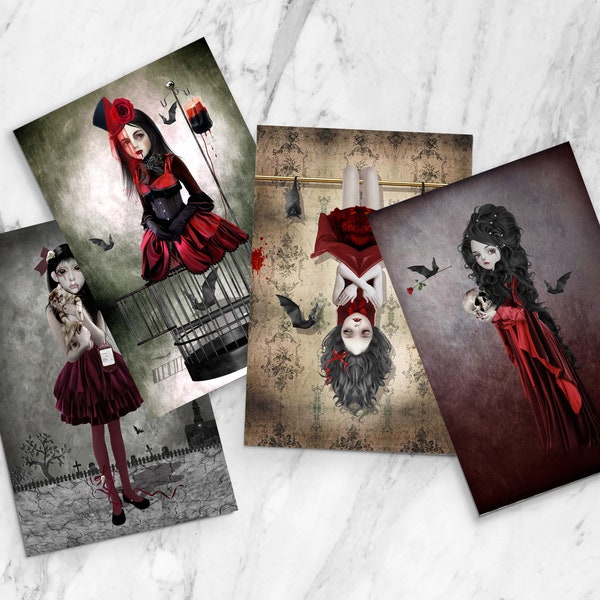 Horror Postcards - Etsy