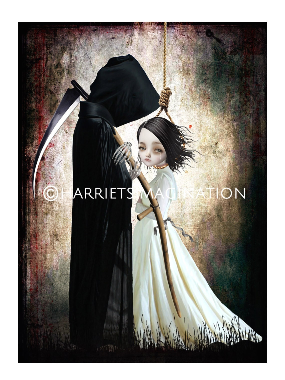 Female Grim Reaper Artwork