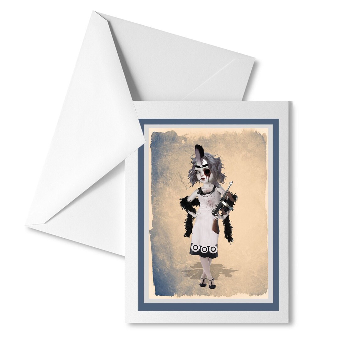 Creepy Cute Zombie Greeting Card - Etsy
