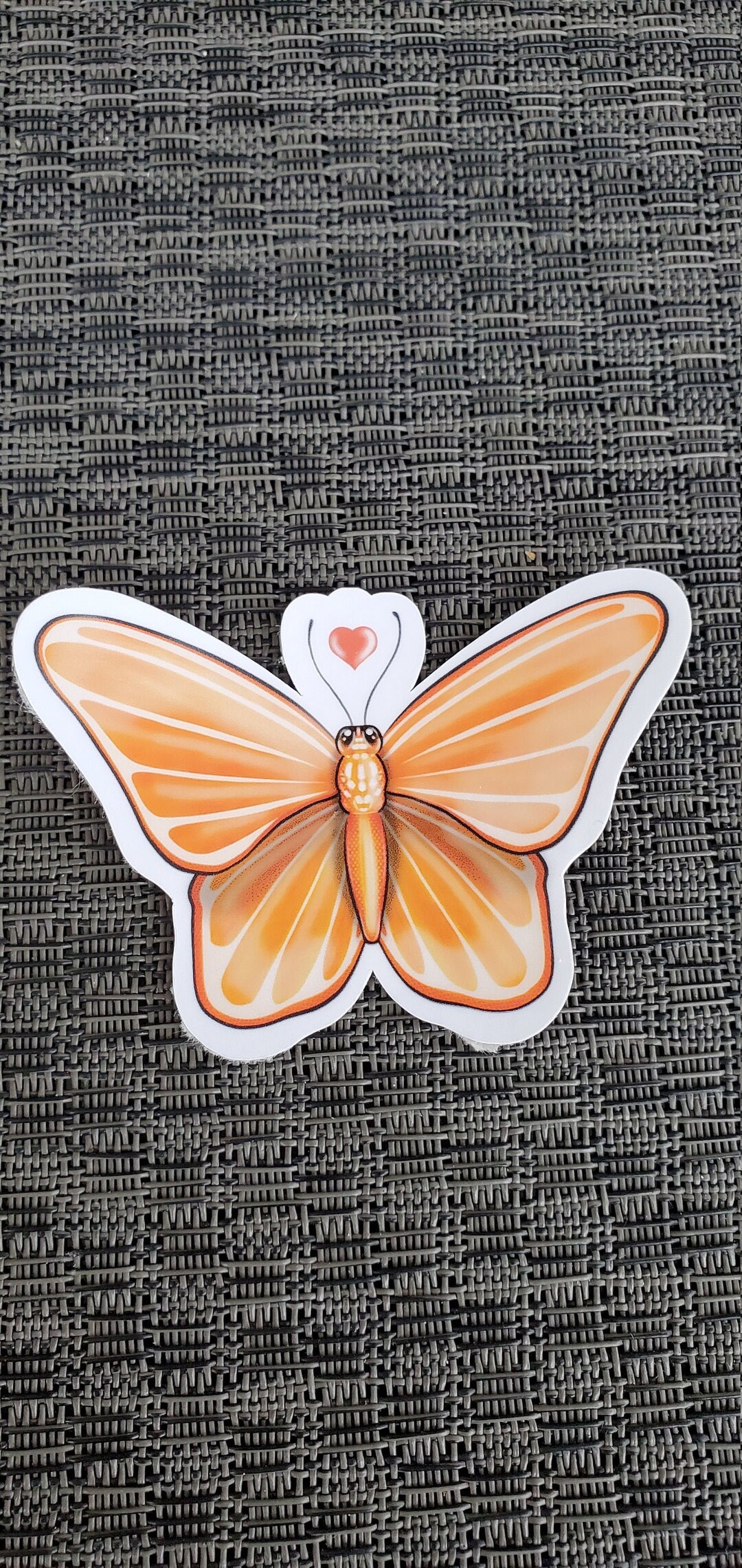 Orange Slice Butterfly Laminated Sticker Waterproof - Etsy