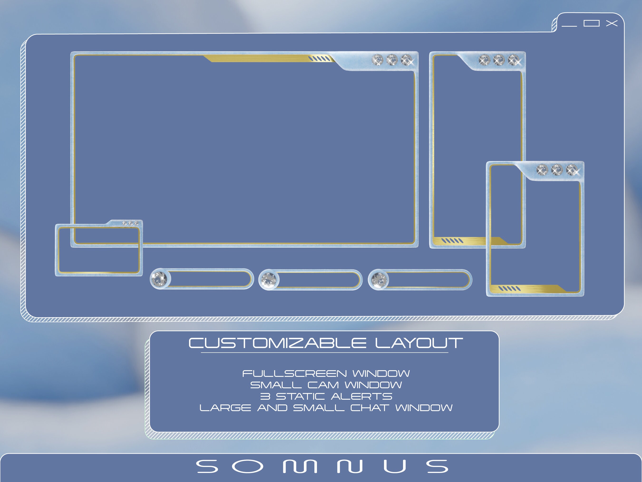 Twitch Stream Overlay - Diamond Soft / Stream Overlay / Diamonds ...