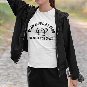 Funny Running Shirts Slow Runner Club Tshirts Funny Turtle Running Top ...